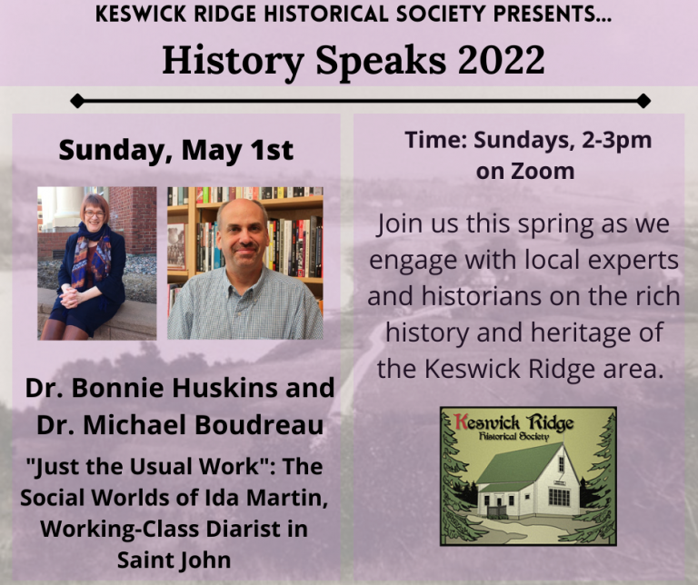 History Speaks 2022, featuring Dr. Michael Boudreau and Dr. Bonnie ...
